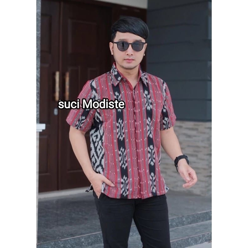 Jual Kemeja Tenun Modern - kemeja tenun etnik - kemeja kasual - kemeja ...