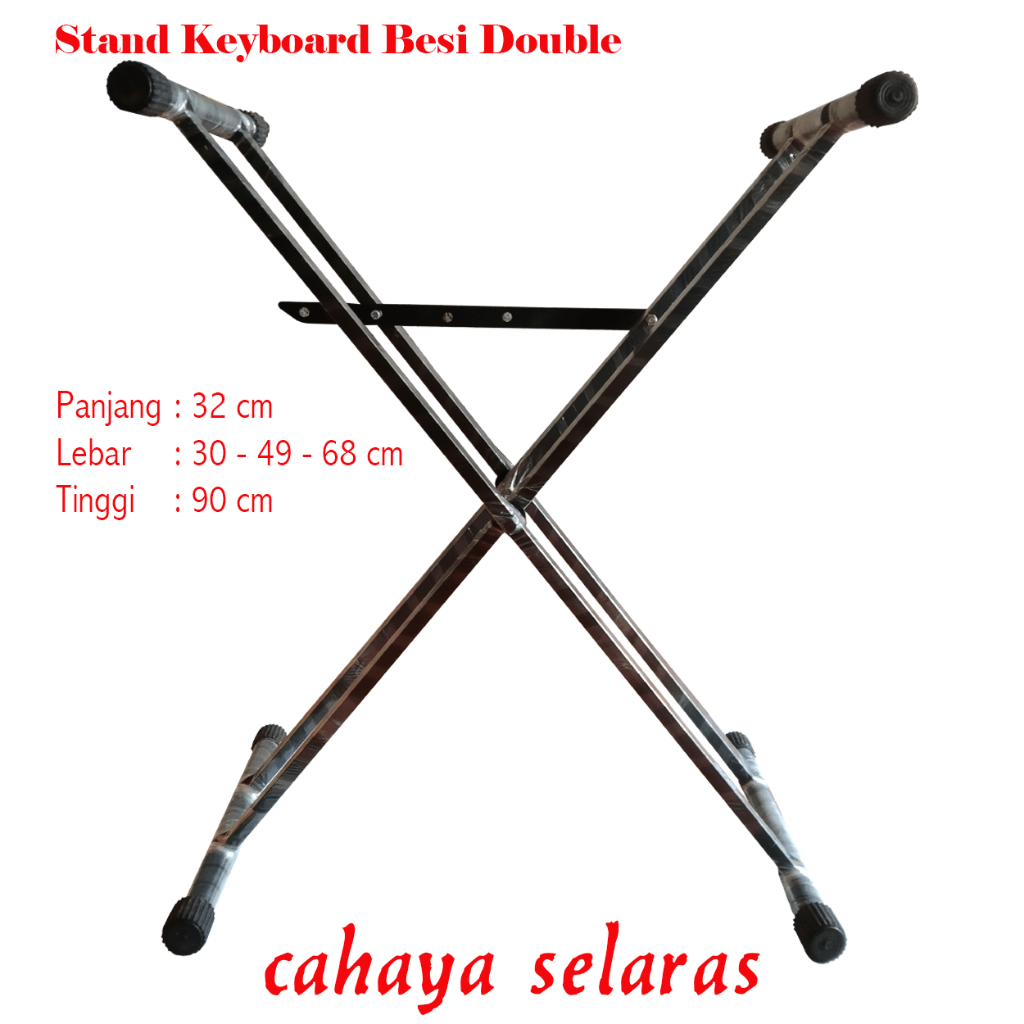 Jual STAND KEYBOARD DOUBLE | MEJA BEAUTY CASE BAHAN BESI DOUBLE SILANG ...