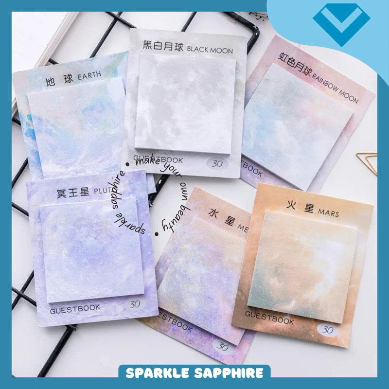 Jual SN 12 - PLANET STICKY NOTES (30 LEMBAR) MEMO TEMPEL Buku Catatan ...