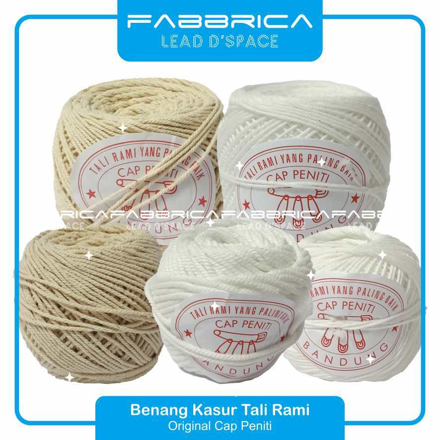 Jual Fabbrica - Benang Kasur Tali Rami Hemp Rope Hemp Cord jute Cord ...