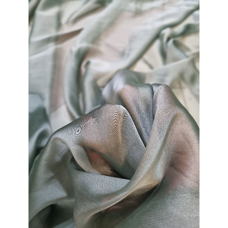 Jual Kain Silk | Sifon Silky (semi sutra) Chiffon Polos Twotone | Bahan ...
