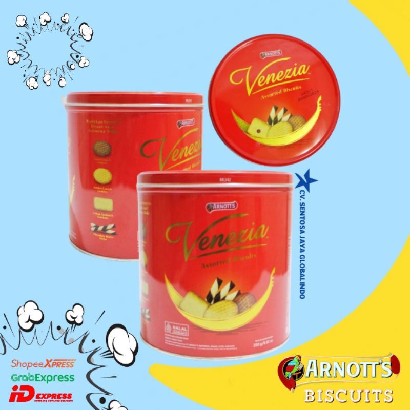 Jual Biskuit Kaleng Venezia 250Gr Arnott's | Aneka Rasa Pilihan ...