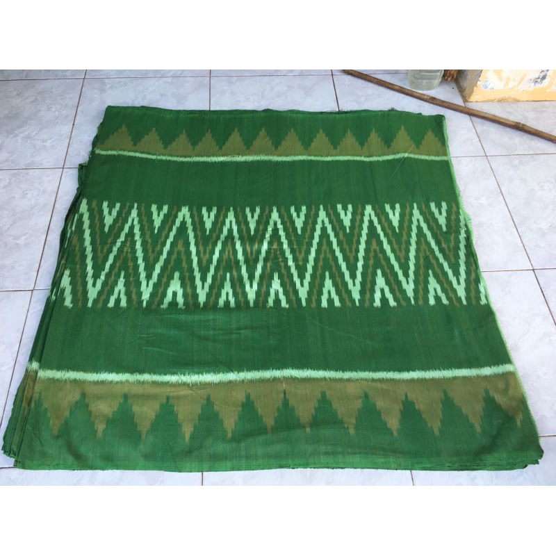 Jual Tenun Corak Insang Pontianak Tenun Kalbar Tenun Kalimantan Hijau ...