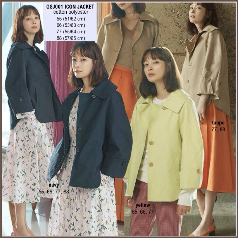 Jual Jaket Branded Wanita - GSJ 001 ICN JACKET | Shopee Indonesia