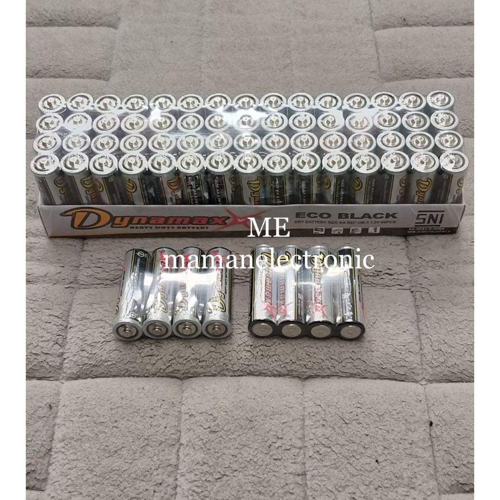 Jual Baterai Dynamax / Batrai Baterry Power AA A2 1.5 Volt Remote TV AC ...
