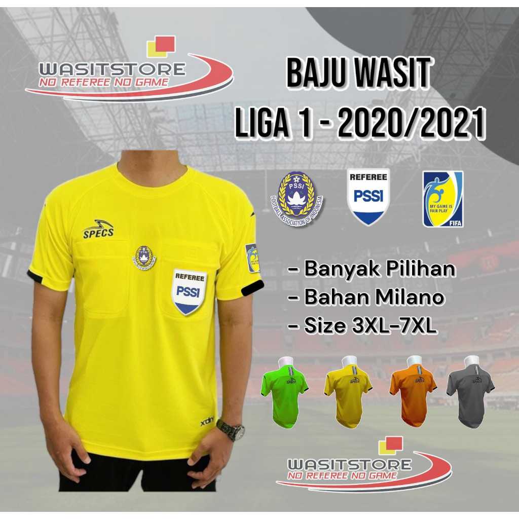 Jual BAJU WASIT LIGA1 2020/2021 BIG SIZE ( DADA PSSI - SAKU REFEREE ...