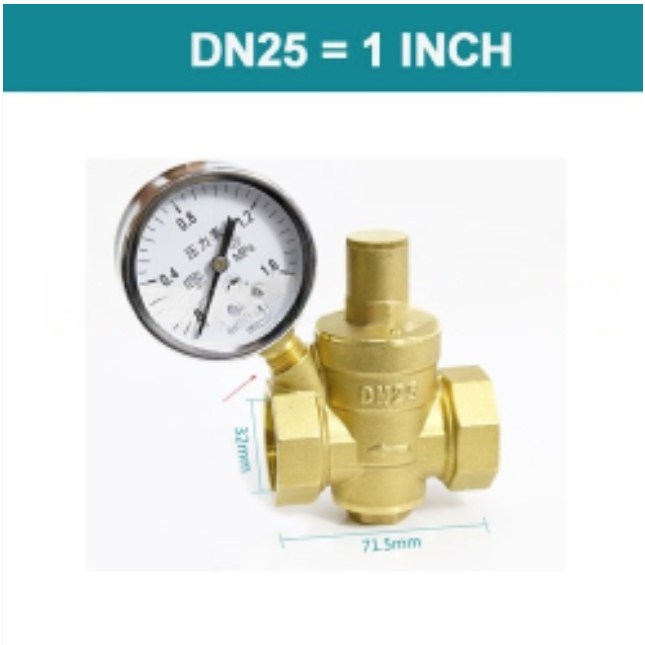 Jual Pressure Reducing Valve Pressure Regulator Water ukuran 1 Inchi ...