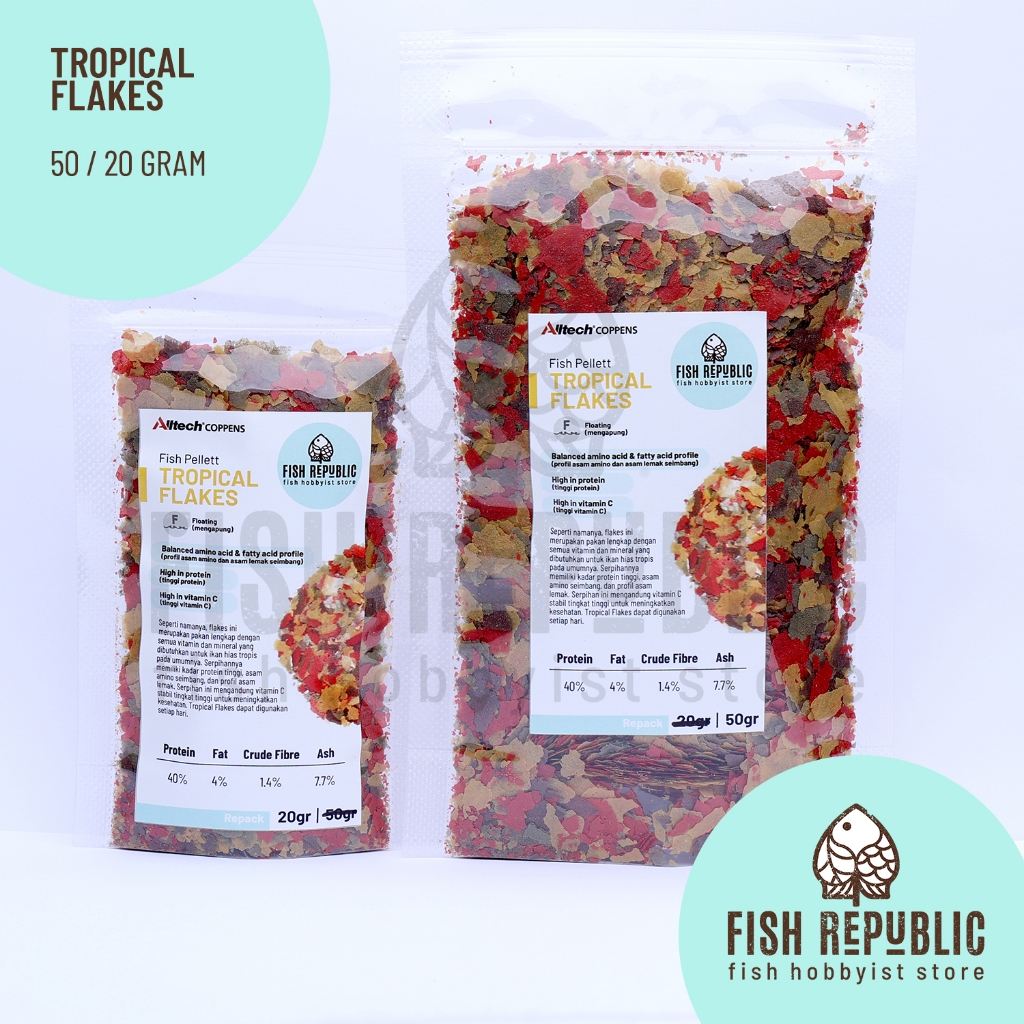 Jual Pakan Pelet Import Makanan Ikan TROPICAL FLAKES | Shopee Indonesia