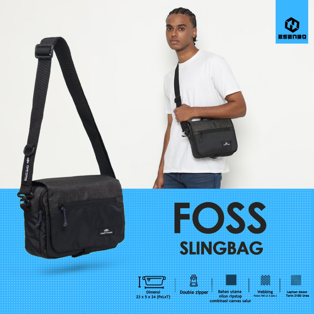 Jual Tas Selempang Pria ESENBO Foss - Tas Selempang Premium | Shopee ...