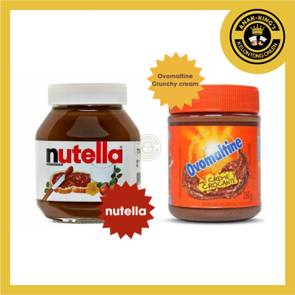 Jual Nutella Hazelnut Spread Cocoa 200g, 350g/Ovomaltine Crunchy cream ...