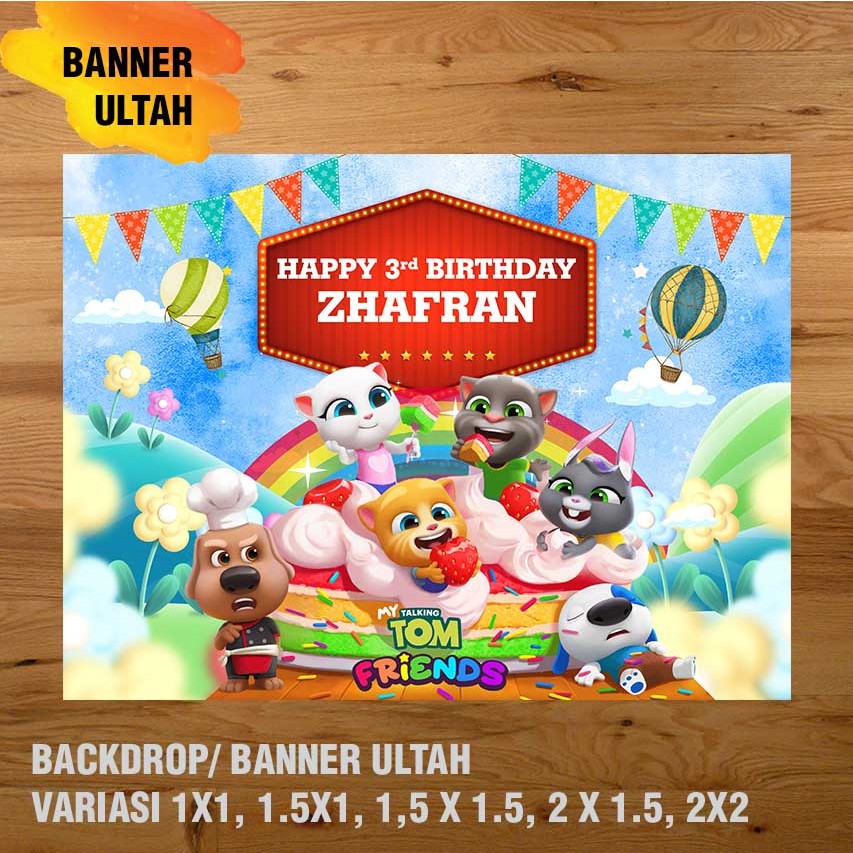 Jual TOM & FRIENDS BANNER/ BACKDROP/ SPANDUK ULANG TAHUN UL-TAH ...