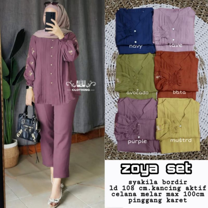 Jual ZOYA LD 110 & XXL LD 130 JUMBO ONE SET BORDIR CRINGKEL AIRFLOW ...