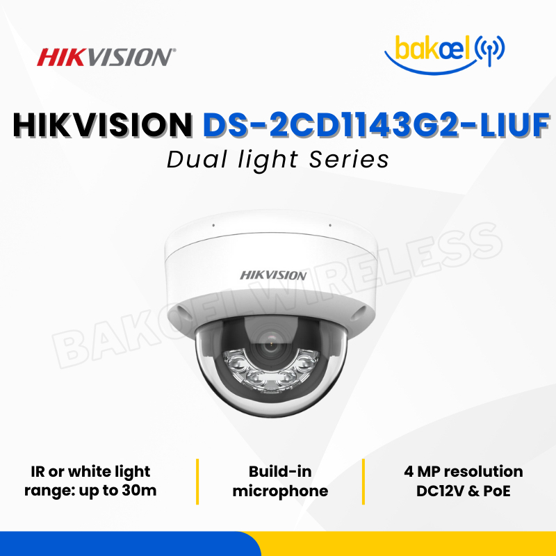 Jual HIKVISION DS-2CD1143G2-LIUF 4 MP Dual Light Fixed Dome Network ...