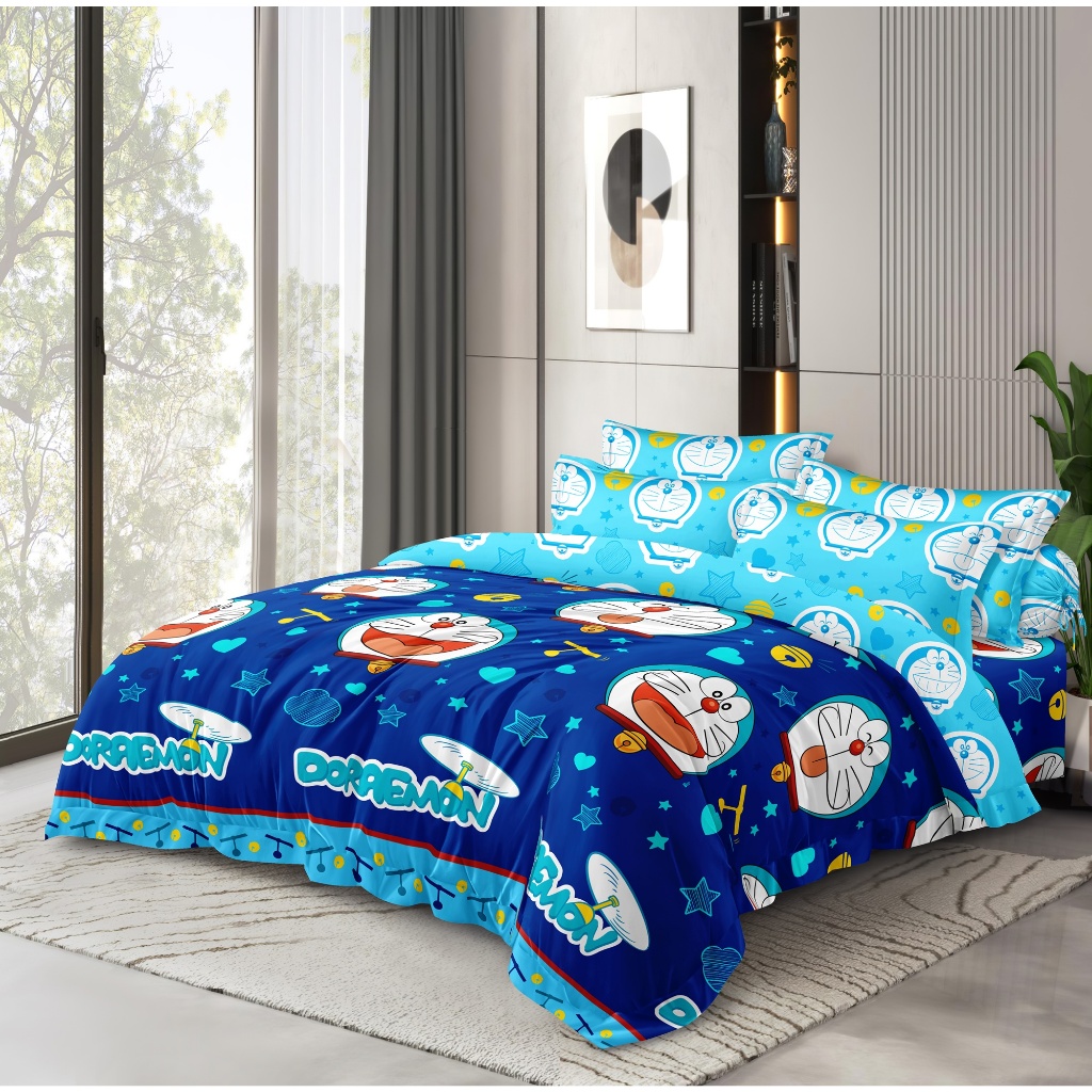 Jual Lady Rose - Bed Cover Set King 180x200 Tinggi 20 Fitted - Doraemon ...