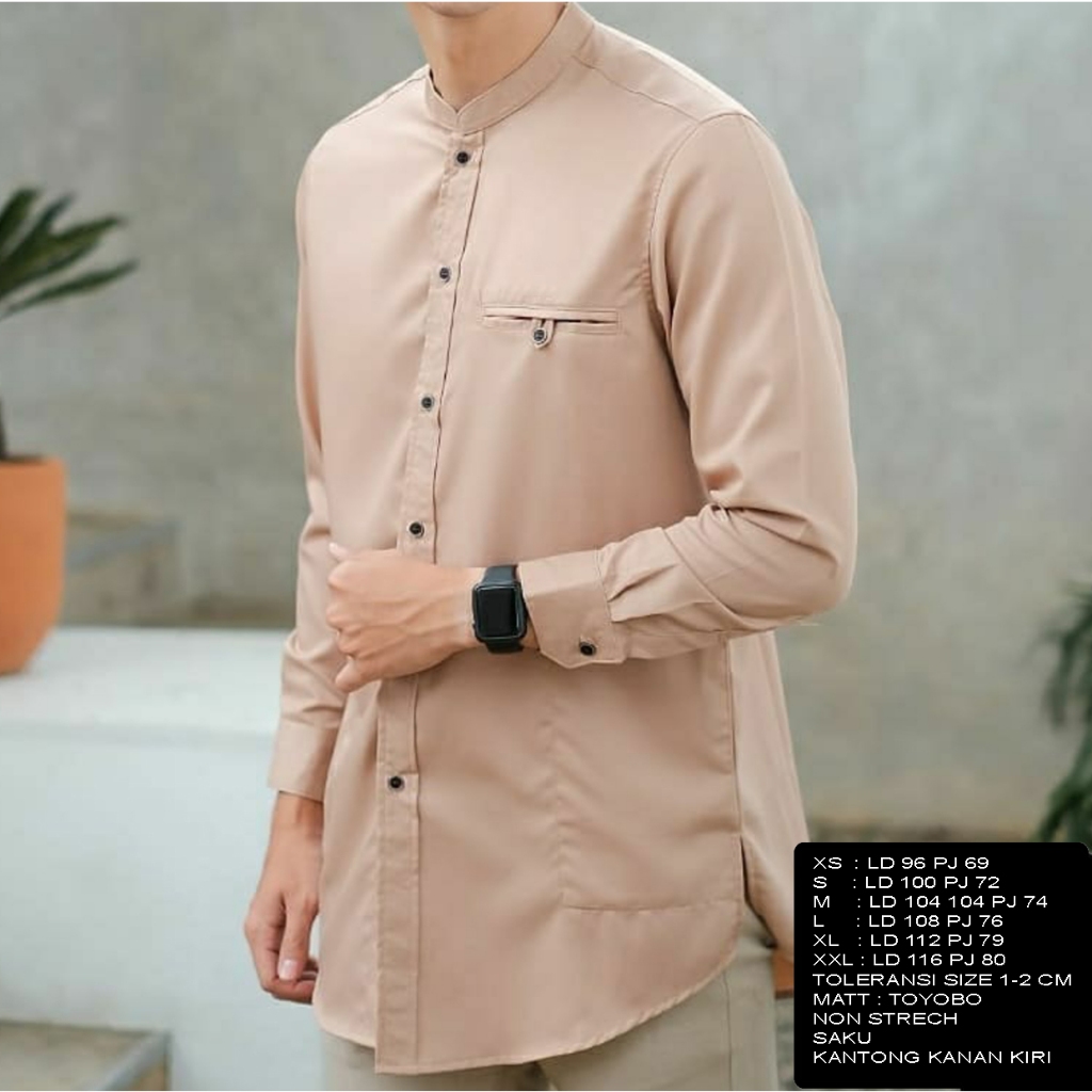 Jual Baju Koko Arto bahan toyobo XS, S, M, L, XL & XXL | Shopee Indonesia