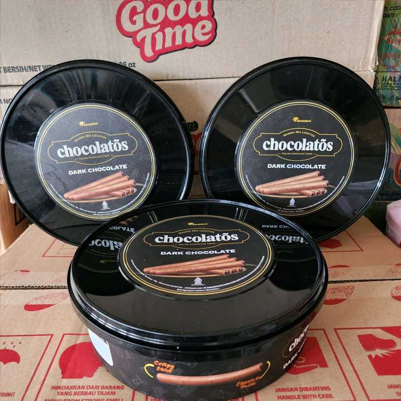 Jual CHOCOLATOS DARK BY GARUDA FOOD JAJAN KALENG MAMA MIA LEZATOS ...