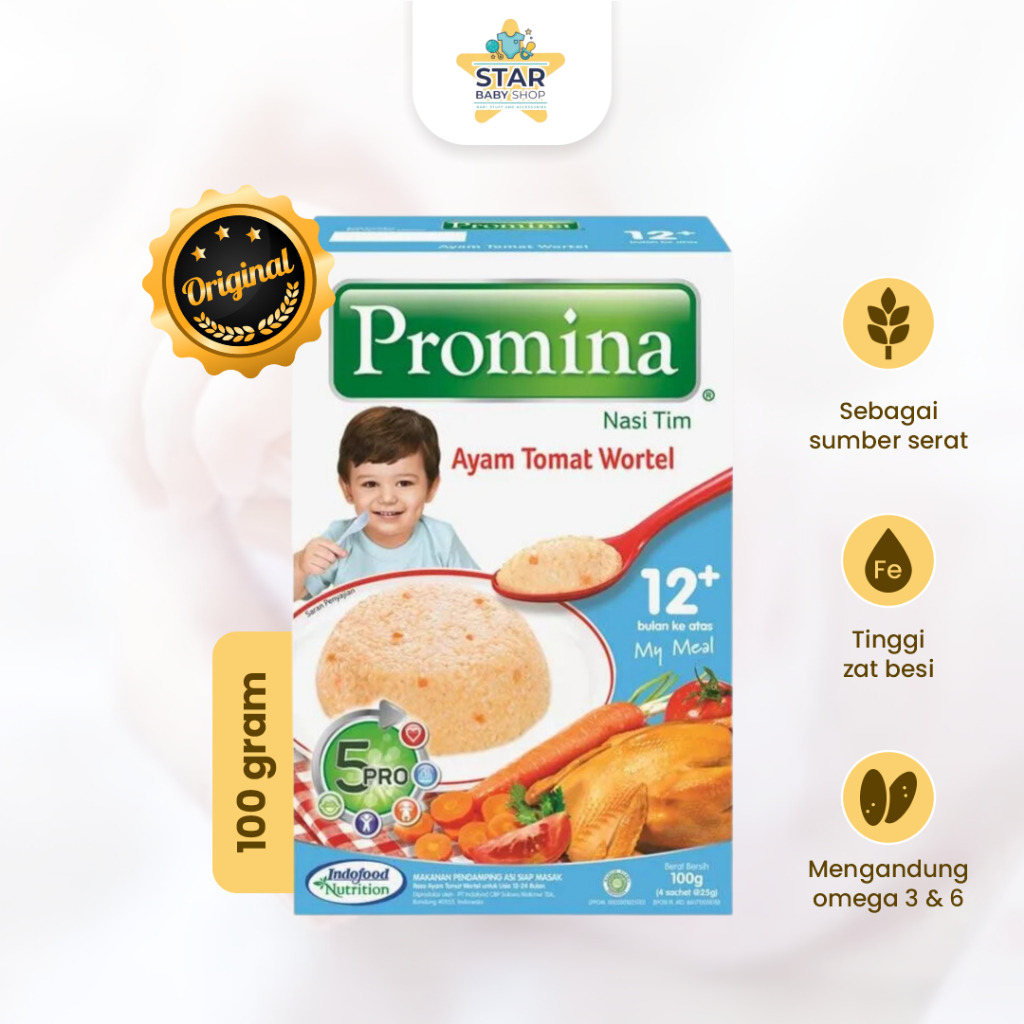 Jual PROMINA Nasi Tim Ayam Kampung Wortel 12m+ | Shopee Indonesia
