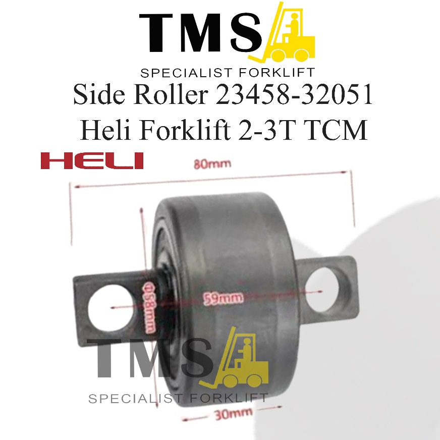 Jual Side Roller 23458-32051 Heli Forklift 2-3T TCM | Shopee Indonesia