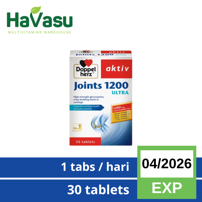 Jual Doppelherz Joints 1200 Ultra Joint Support Mobility Cartilage ...