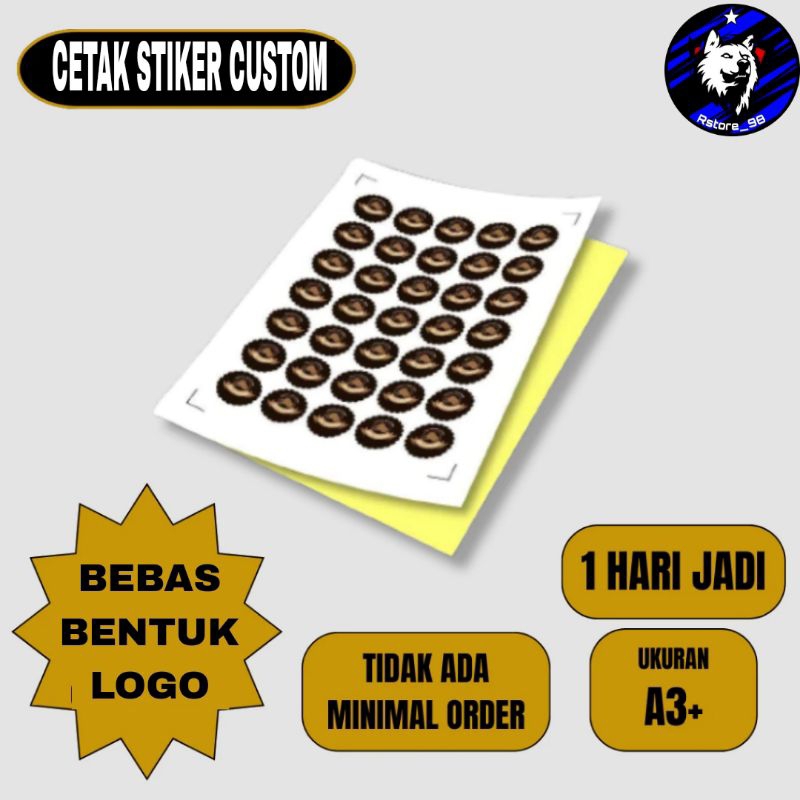 Jual STIKER / STICKER / KISS CUT / STIKER LABEL / STIKER BULAT / CUTTING STIKER / STIKER CUSTOM ...