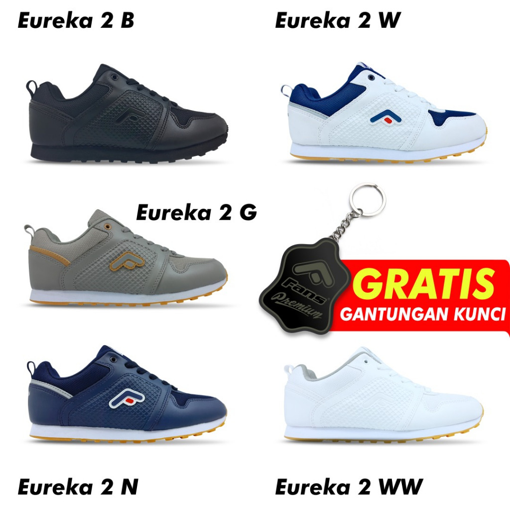 Jual Sepatu olahraga Fans Eureka 2 sepatu new jogging tapak karet asli ...