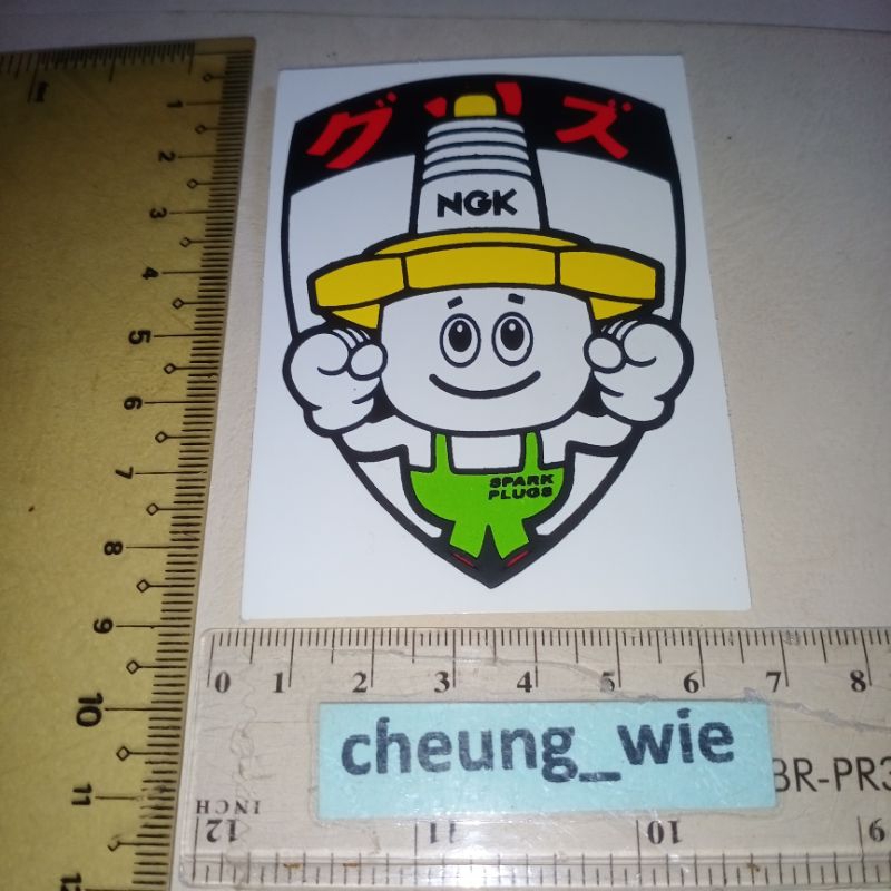 Jual Stiker / Sticker NGK Spark Plug Mascott robot 1bh | Shopee Indonesia