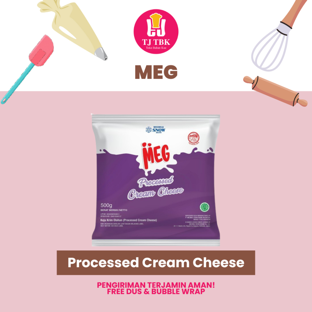 Jual MEG Processed Cream Cheese 500gram | Shopee Indonesia