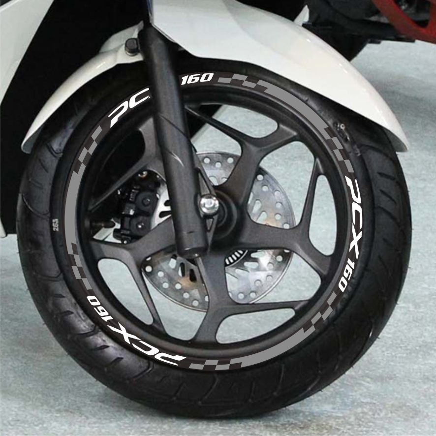 Jual Sticker velg racing pcx 160 full set depan belakang | Shopee Indonesia