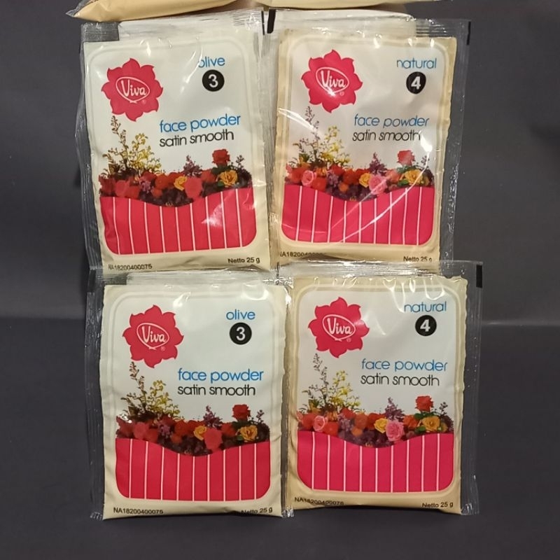 Jual Viva Face Powder Bedak Tabur Bungkus 25g no 03 & 04 | Shopee Indonesia