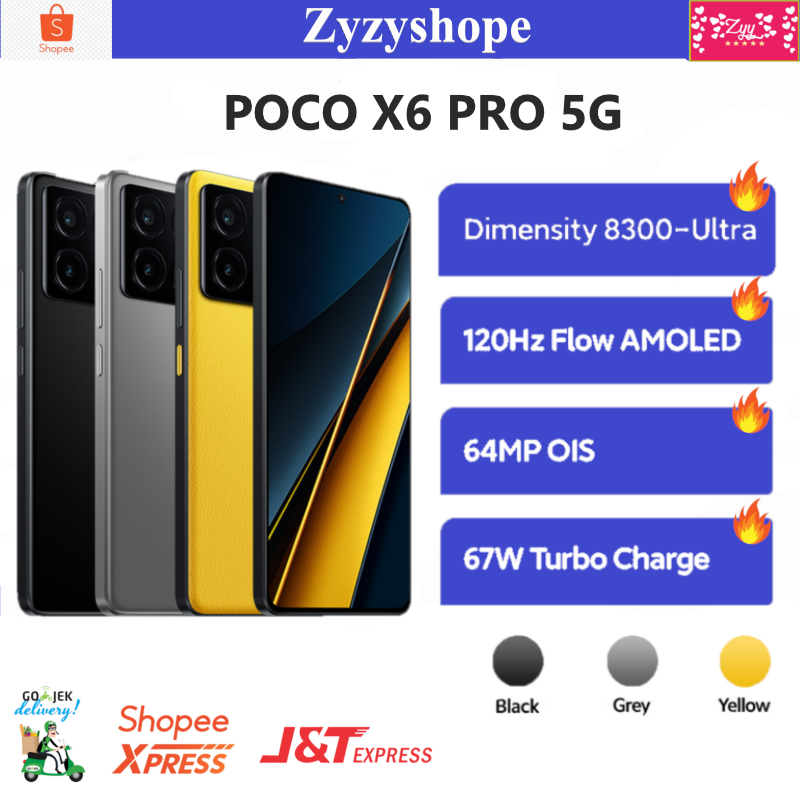 Jual POCO X6 Pro X6 5G - Garansi Resmi Xiaomi Indonesia | Shopee Indonesia