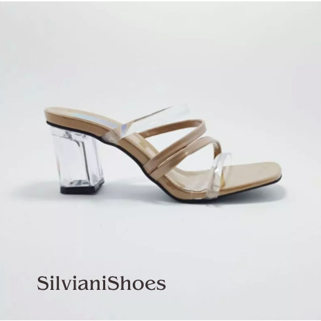 Jual Sendal Wanita Modern dengan Hak Tinggi dan Desain Tali | Shopee ...
