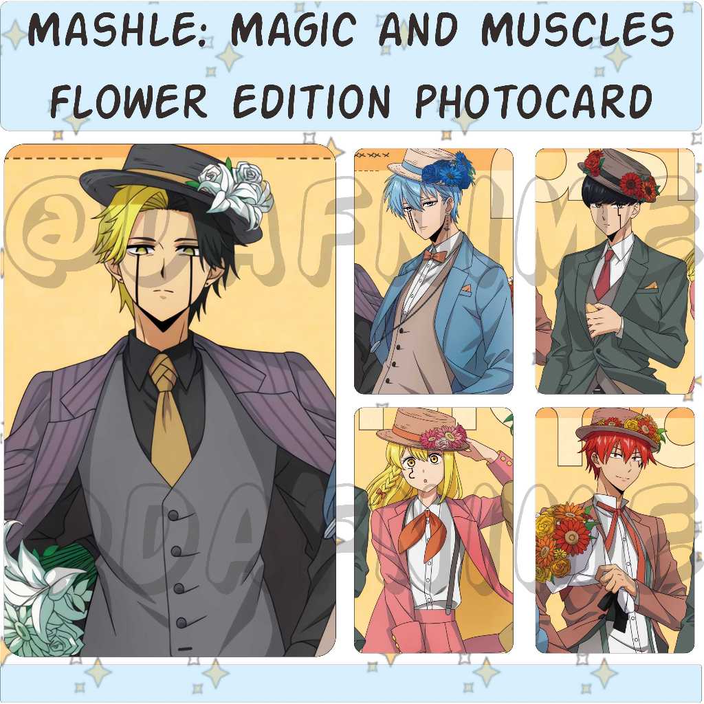 Jual MASHLE : MAGIC AND MUSCLE FLOWER EDITION PHOTOCARD ANIME | Shopee ...