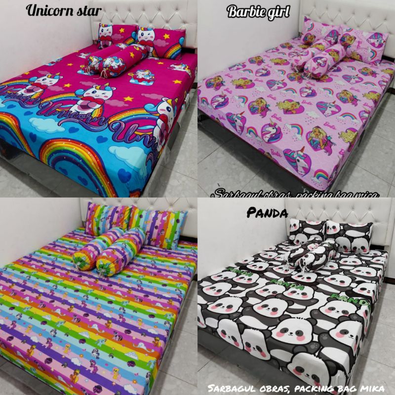 Jual SEPREI RESLETING SEPREI KARET MOTIF ANAK KARTUN UNICORN RAINBOW ...