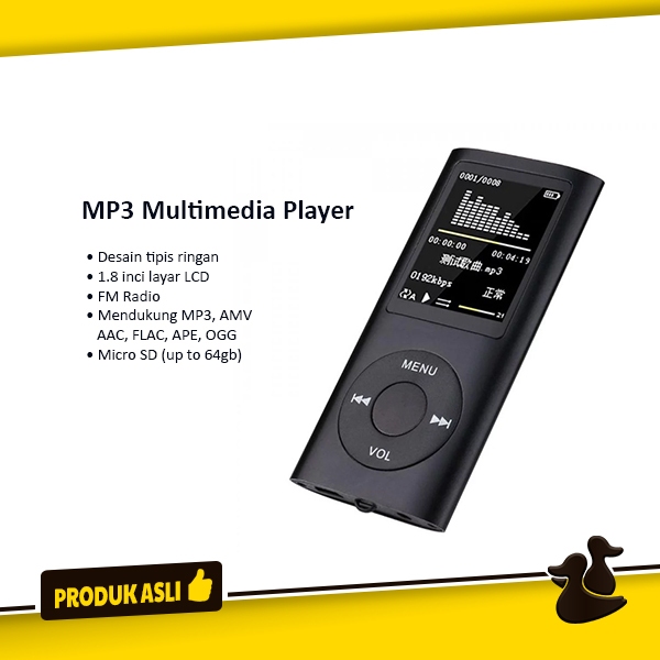 Jual DAP Portable Audio Player MP3 Player Mini Digital LCD FM Radio ...