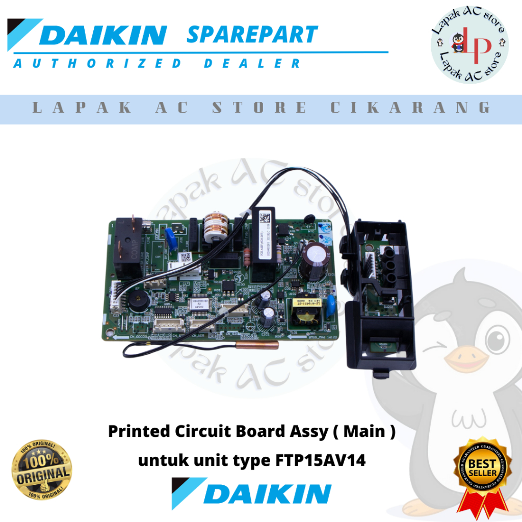 Jual PCB / modul Indoor AC DAIKIN Malaysia 1/2 PK FTP15AV14 | Shopee ...