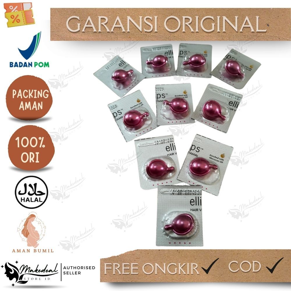 Jual Ellips Perawatan Vitamin Rambut Rusak Mini Blister (1 biji ...