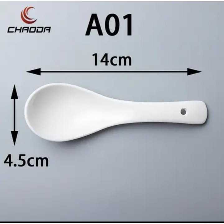Jual Sendok Bebek Keramik 14cm 5,6 inch / Duck spoon / Sendok Putih ...