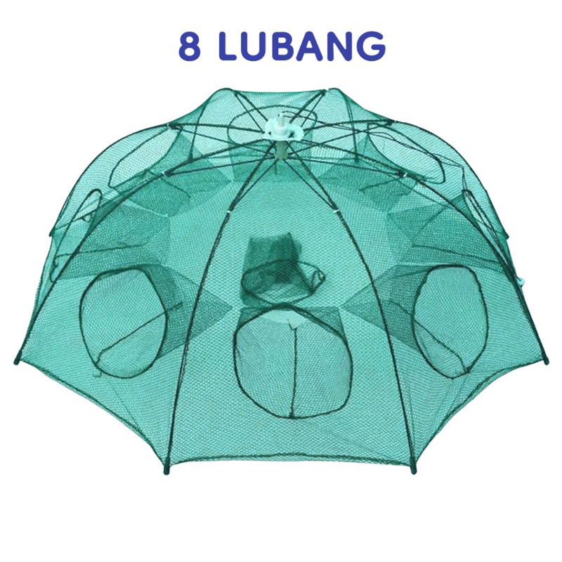 Jual Perangkap Bubu Payung 8 Lubang Alat Jaring Pancing Jala Ikan Udang ...