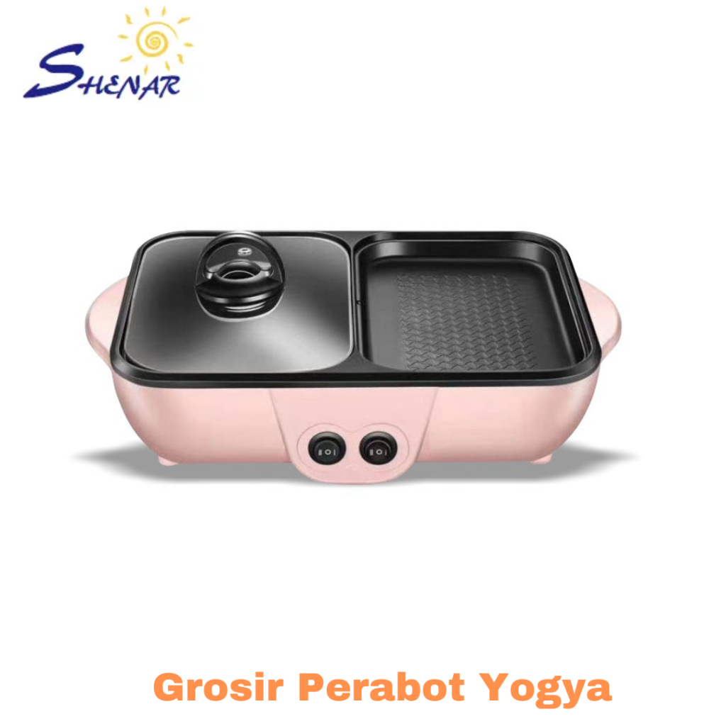 Jual PANCI STEAMBOAT & GRILL PAN SHENAR/ MINI ELECTRIC HOTPOT / BBQ ...