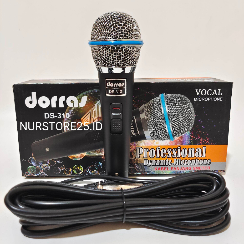 Jual Mic Kabel Dorras Karaoke Panjang 5 Meter Ds-310 Microphone Cocok ...