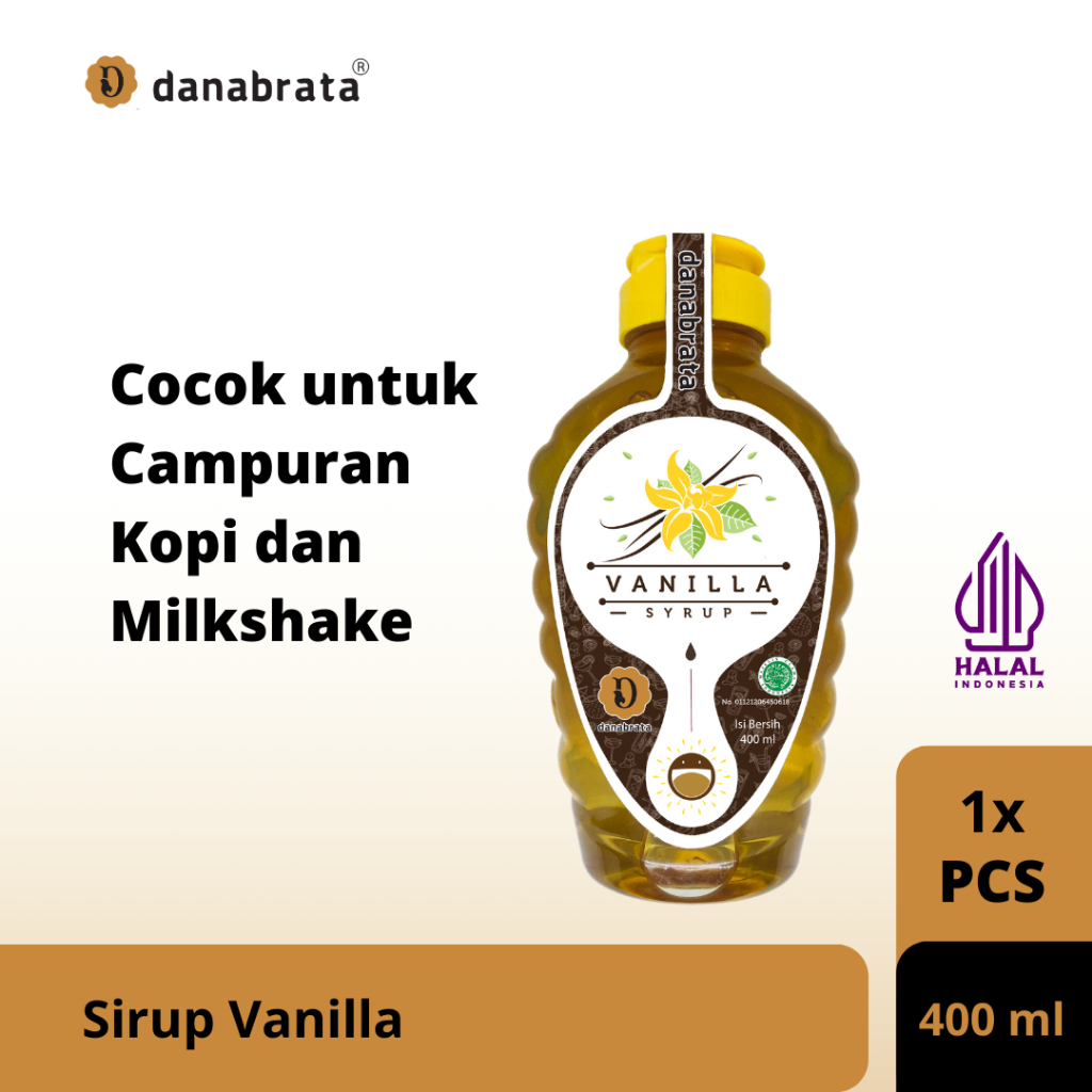 Jual Danabrata Sirup Vanilla 400 ml / Vanilla Syrup untuk Campuran Kopi ...