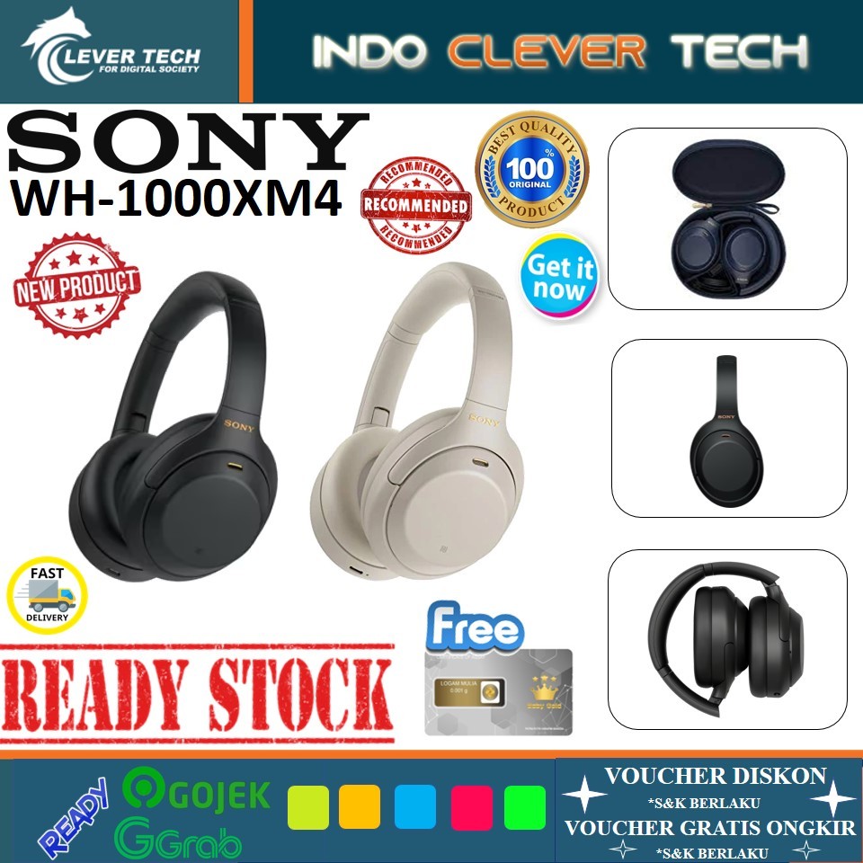 Jual Sony WH-1000XM4 Wireless Headphone WH1000XM4 WH 1000XM4 WH1000 XM4 Headset | Shopee Indonesia