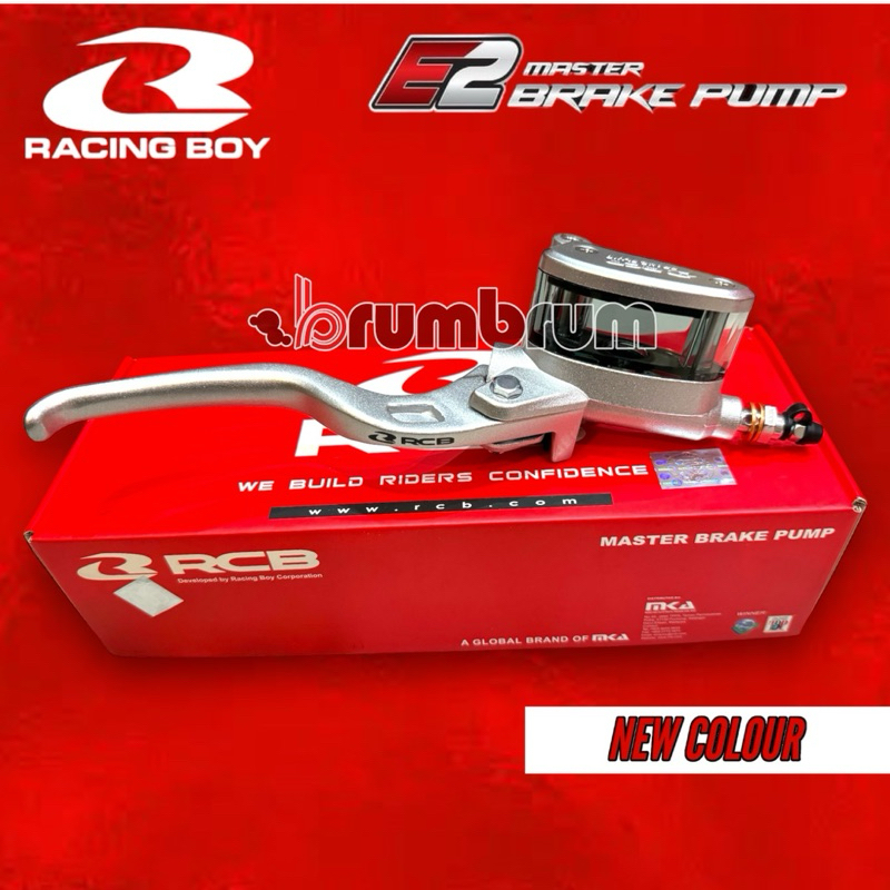 Jual MASTER REM RCB KANAN MODEL OVAL 14 MM E2 SERIES HITAM SILVER ...