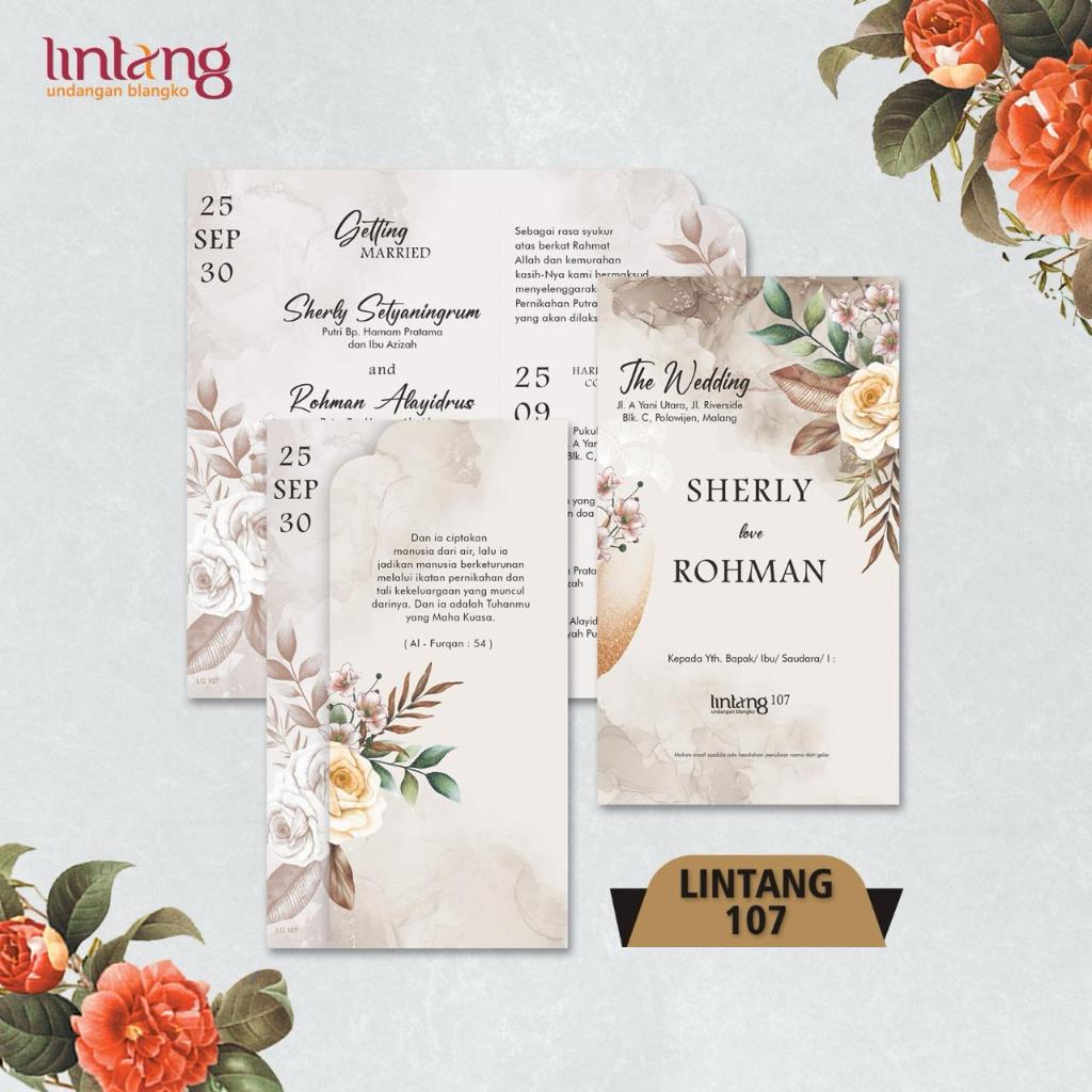 Jual LINTANG 107 Blanko Undangan | Blangko Undangan | Undangan Murah ...