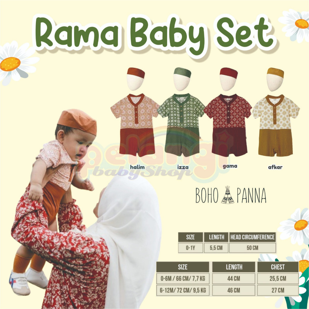 Jual BOHOPANNA | BOHO | BOHO PANNA RAMA BABY SET | BOHO PANNA RAYA 2024 ...