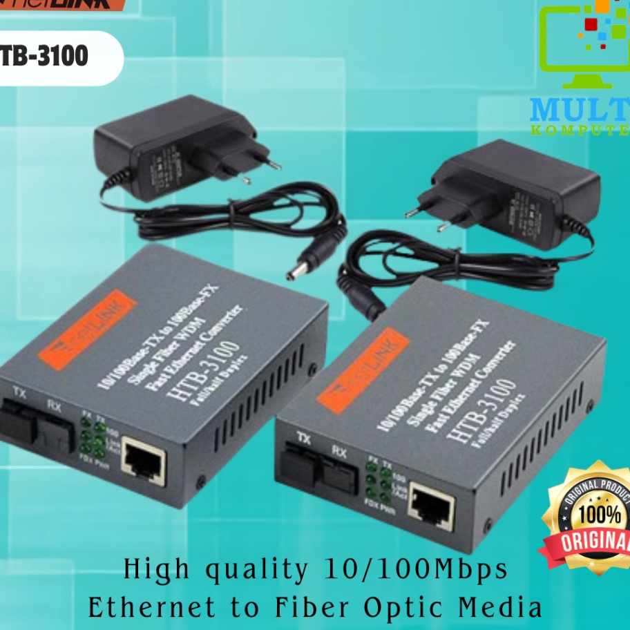 Jual Harga Istimewa Fiber Optic to LAN HTB31 AB Netlink FO to RJ45 Media Converter | Shopee ...