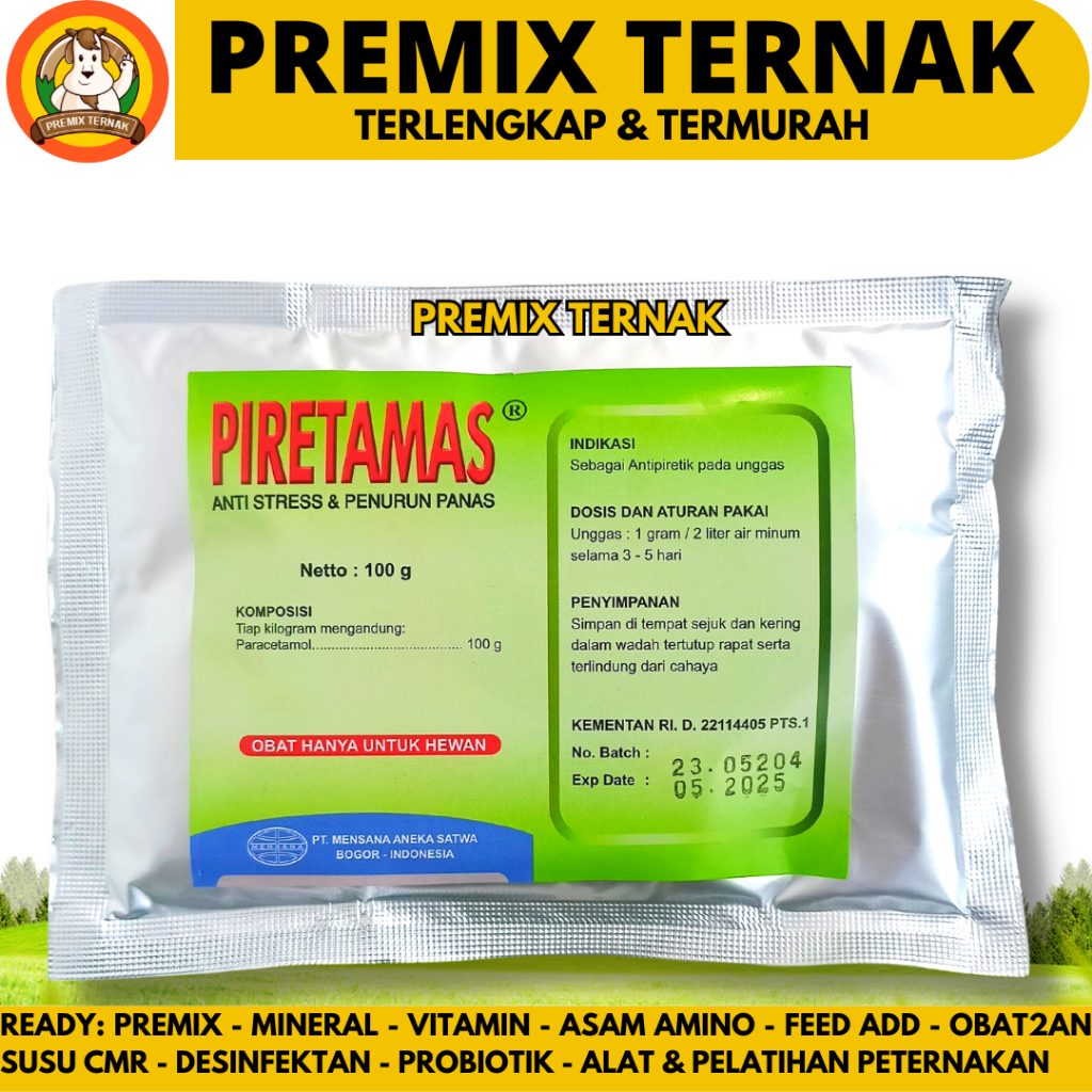Jual PIRETAMAS 100 gram - Isi 2x Paragin - Paracetamol Vitamin C ...