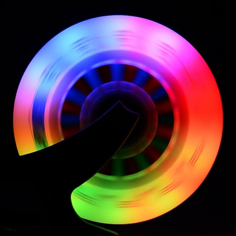 Jual ban sepatu roda lazerwheels 110mm warna led putih dan rainbow ...