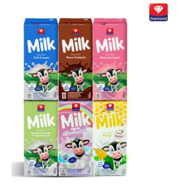 Jual Uht Milk Diamond 200ml | Shopee Indonesia