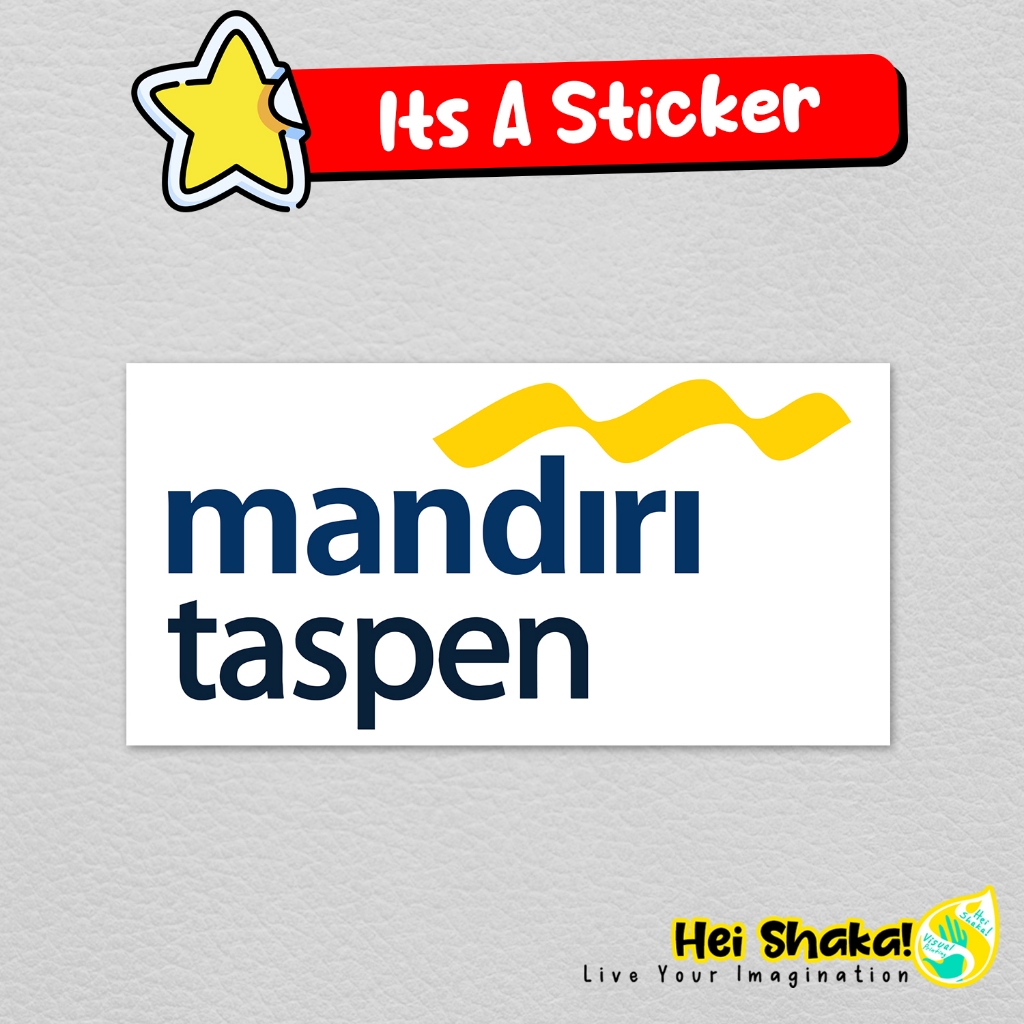 Jual Stiker Mandiri Taspen Sticker Bank Vinyl Anti Air | Shopee Indonesia